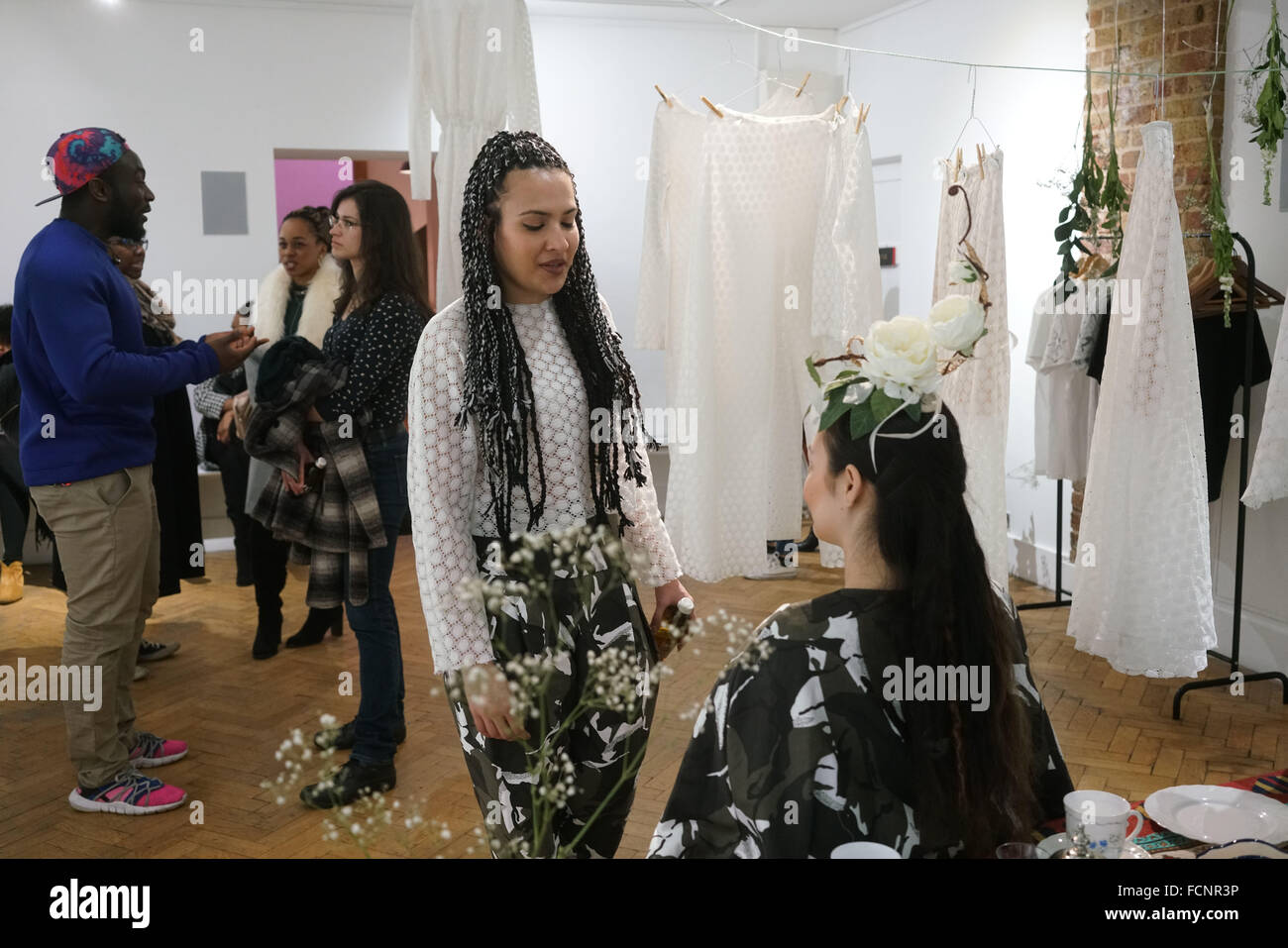 London,England,UK : Taslima Khan the founder/designer of TASLIMA K was ...