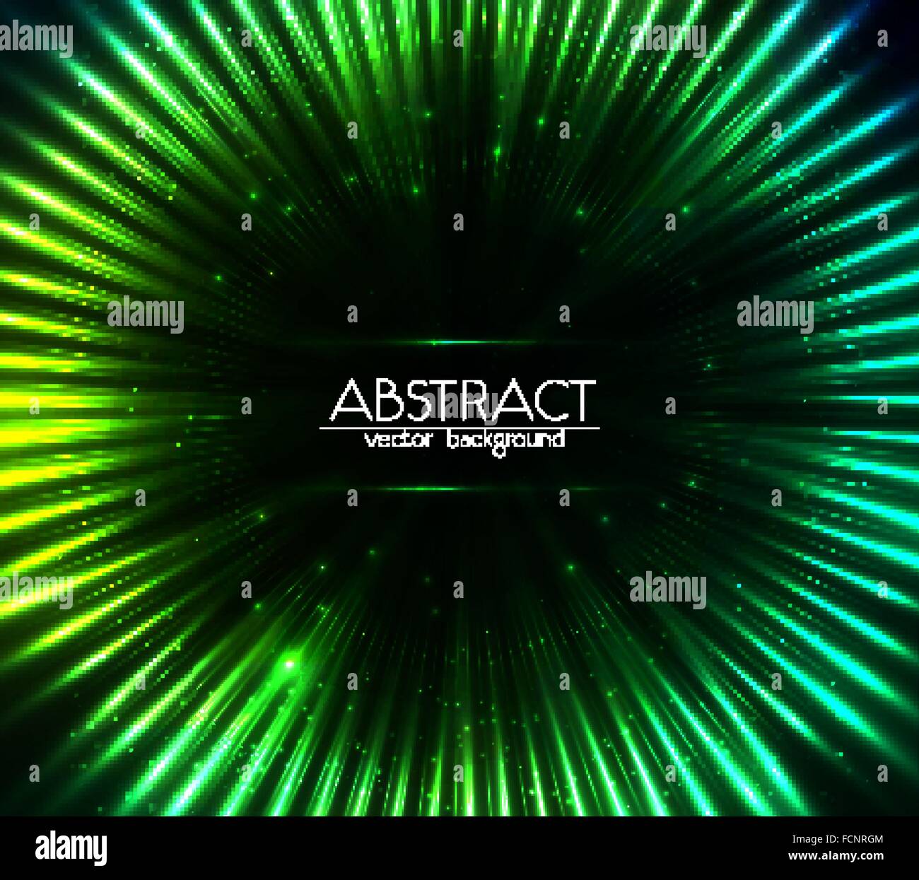 Green shining cosmic lights abstract background Stock Vector Image ...