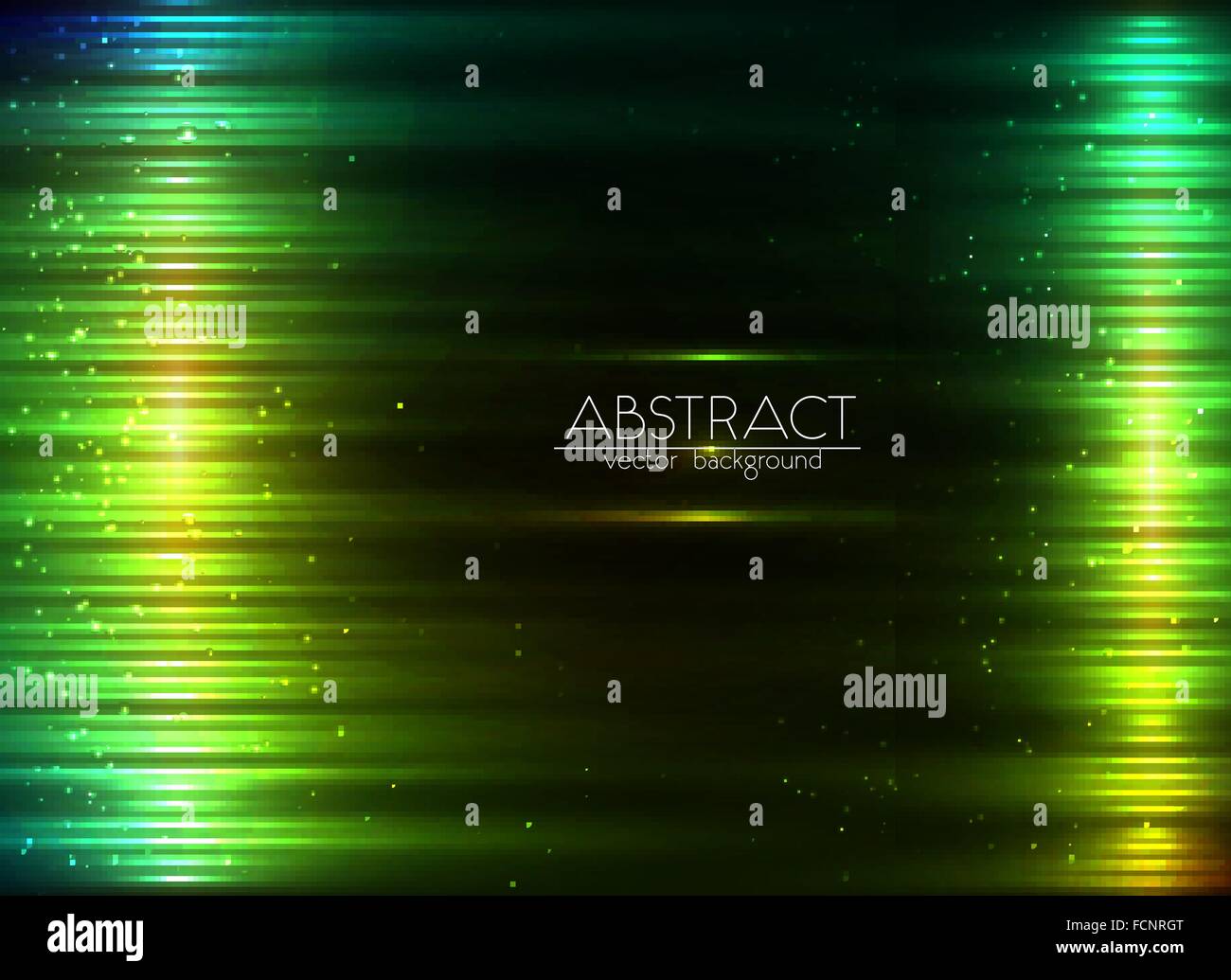 Green glowing lights vector abstract background Stock Vector Image ...