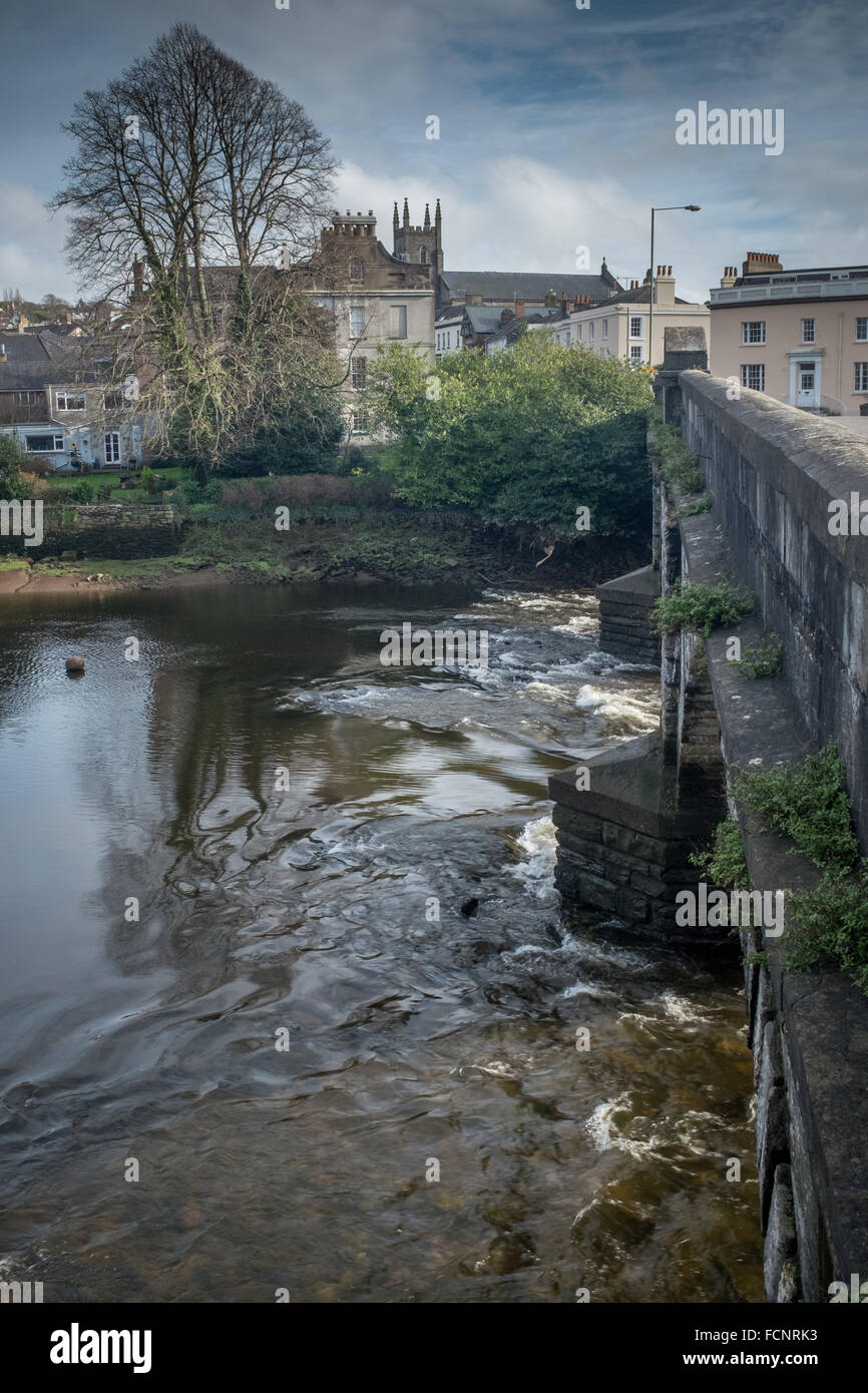 road bridge at totnes Stock Photo - Alamy