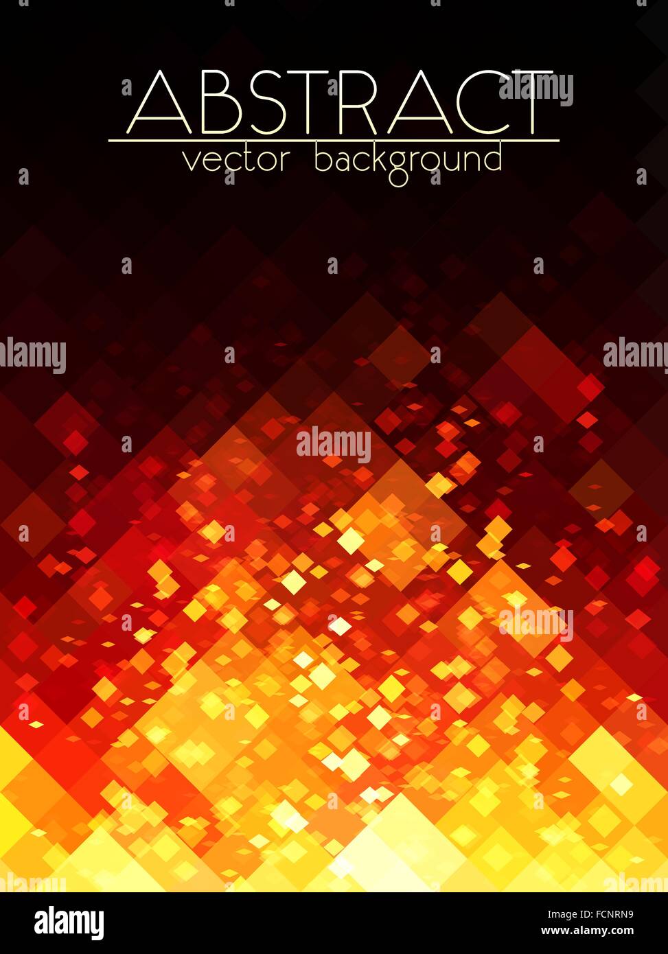 Bright orange fire grid abstract vertical background Stock Vector Image ...