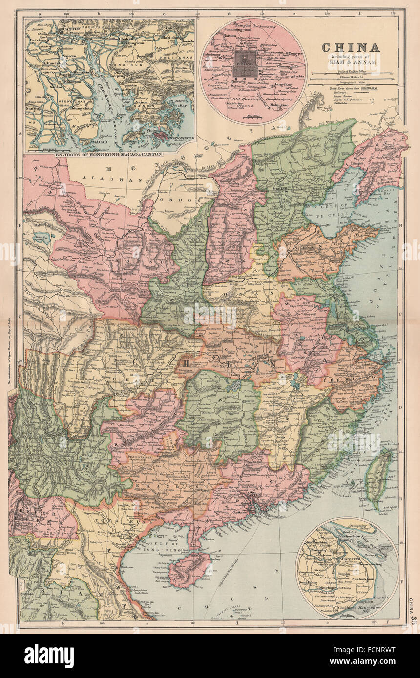 Map of peking hi-res stock photography and images - Alamy