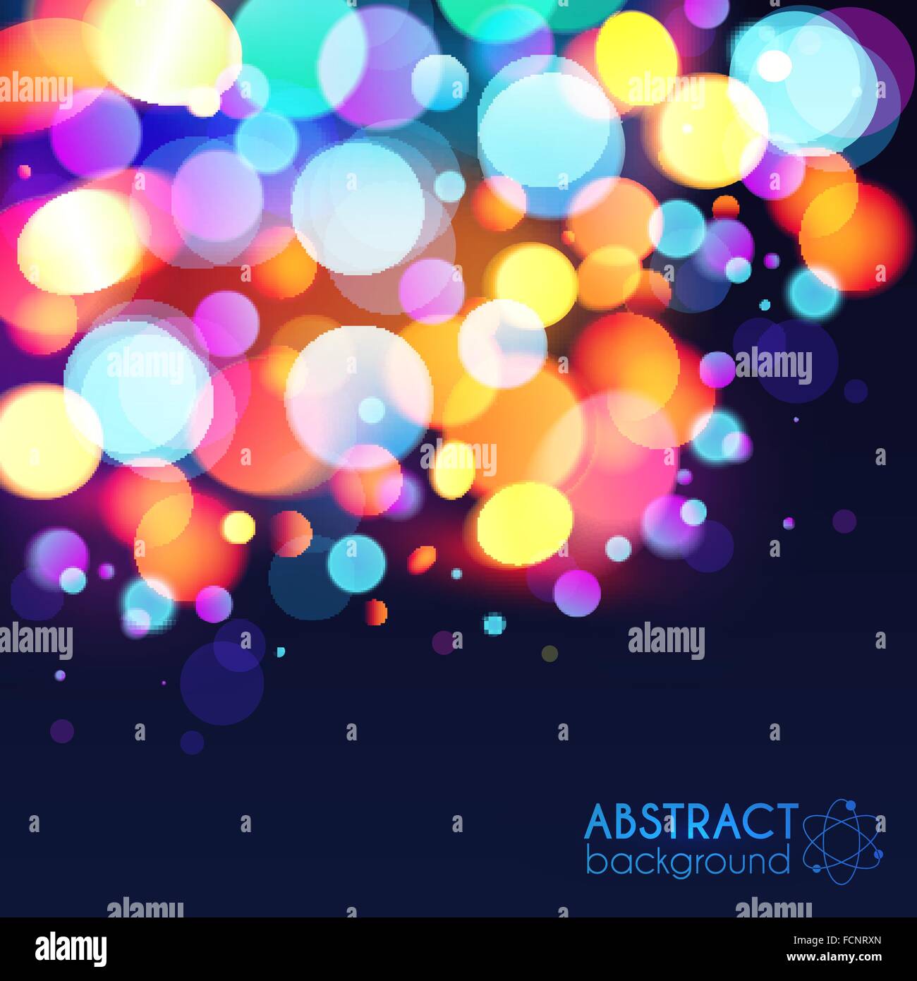 Bright colors bokeh light effect vector background Stock Vector Image ...