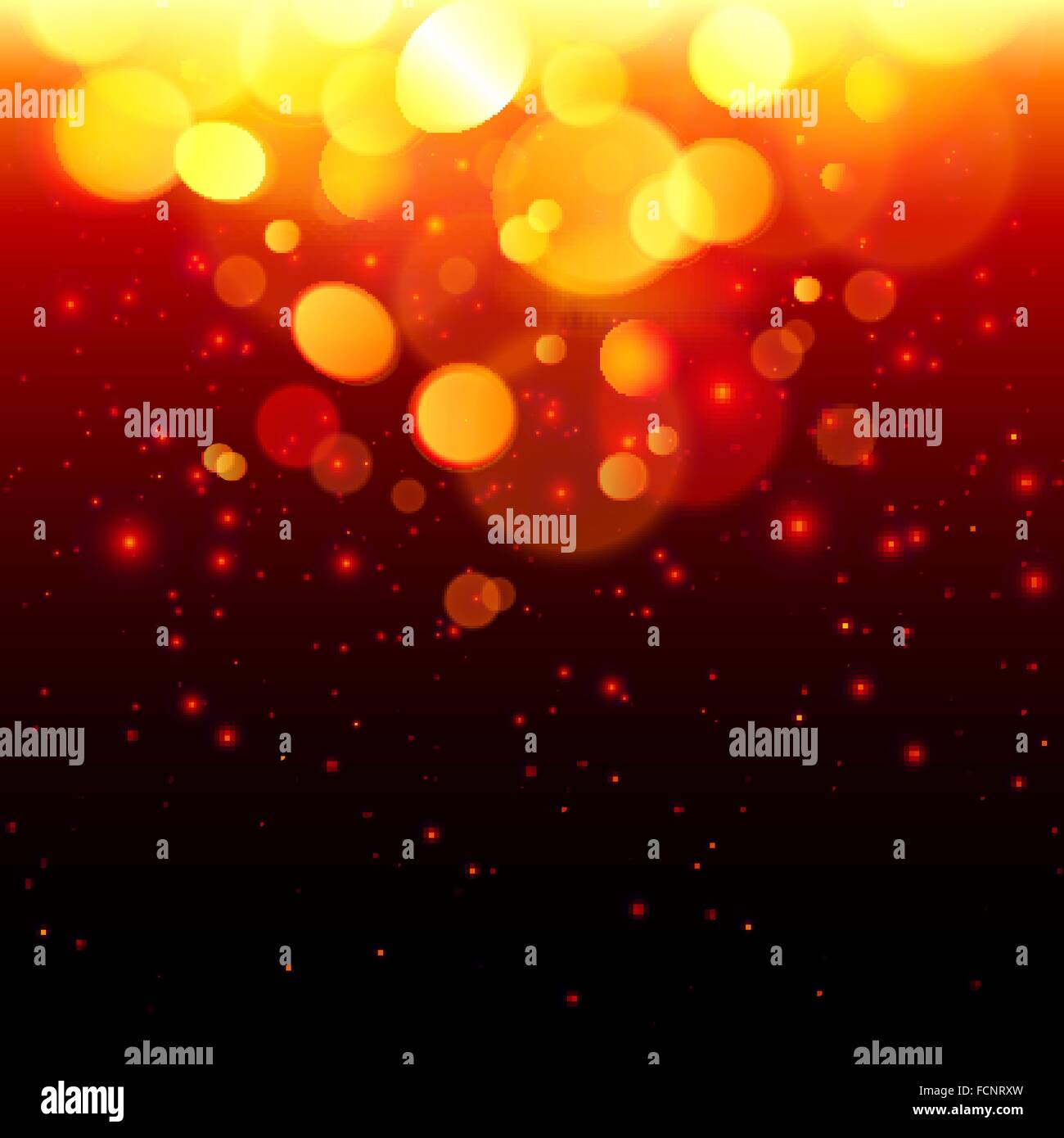 Bright bokeh effect fire abstract background Stock Vector Image & Art ...