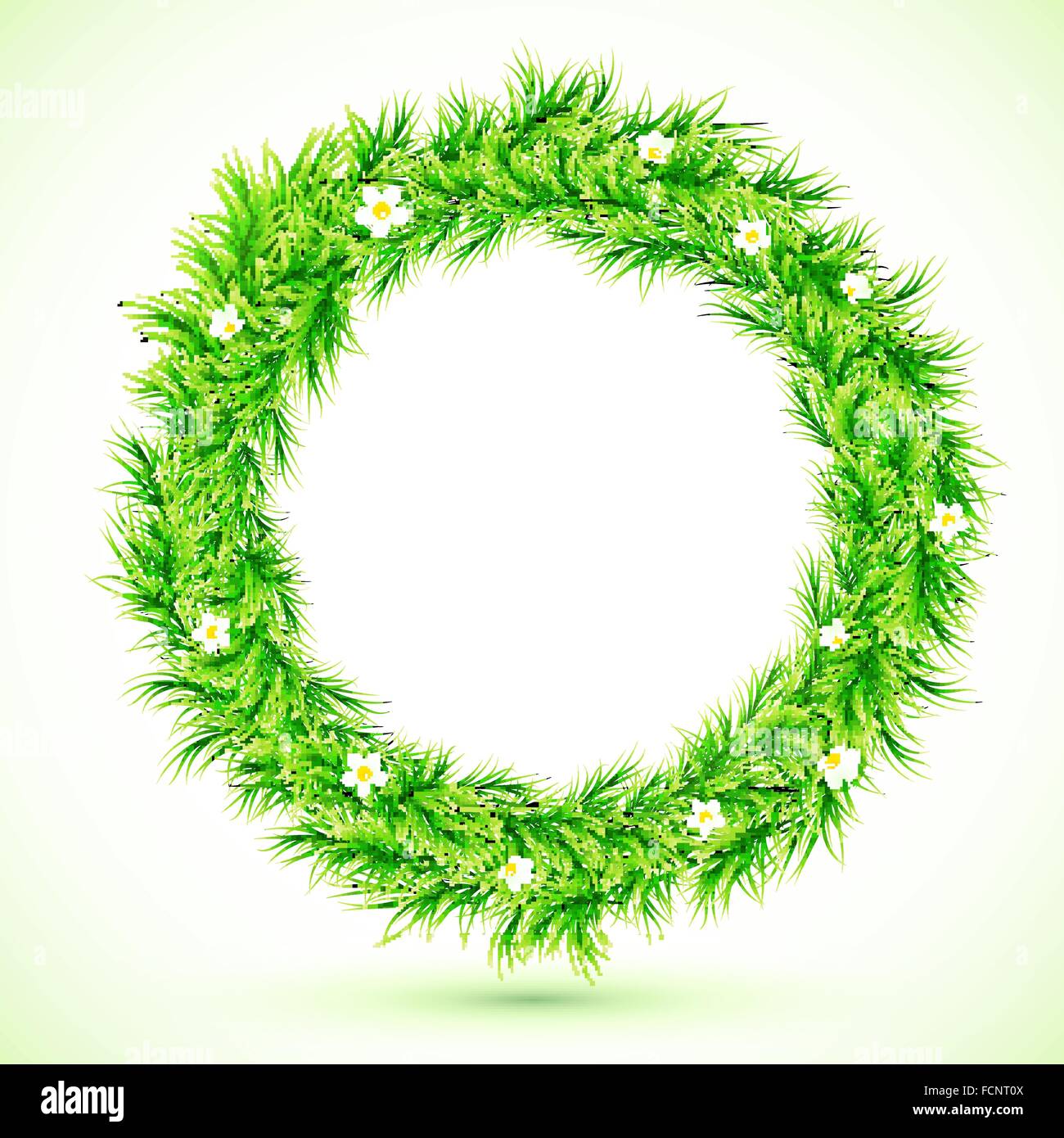 Bright green grass in Stock Vector Images - Alamy