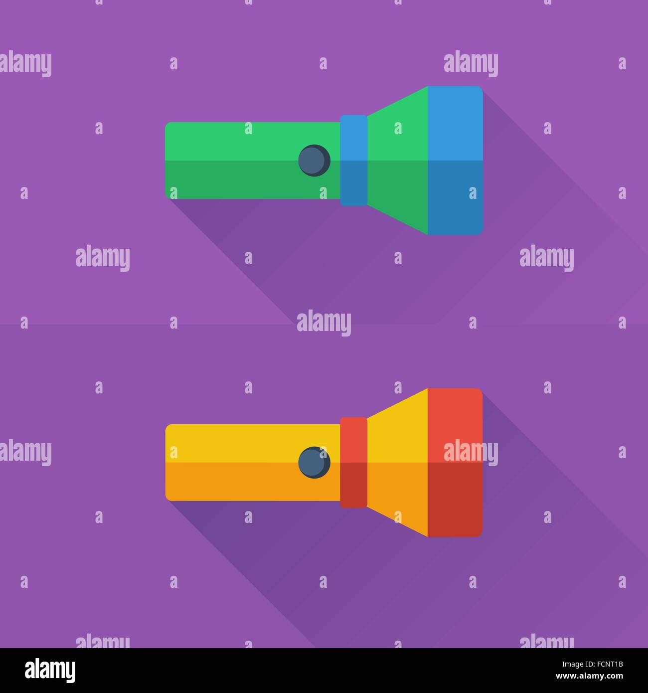 Electric flashlights Stock Vector Images - Alamy