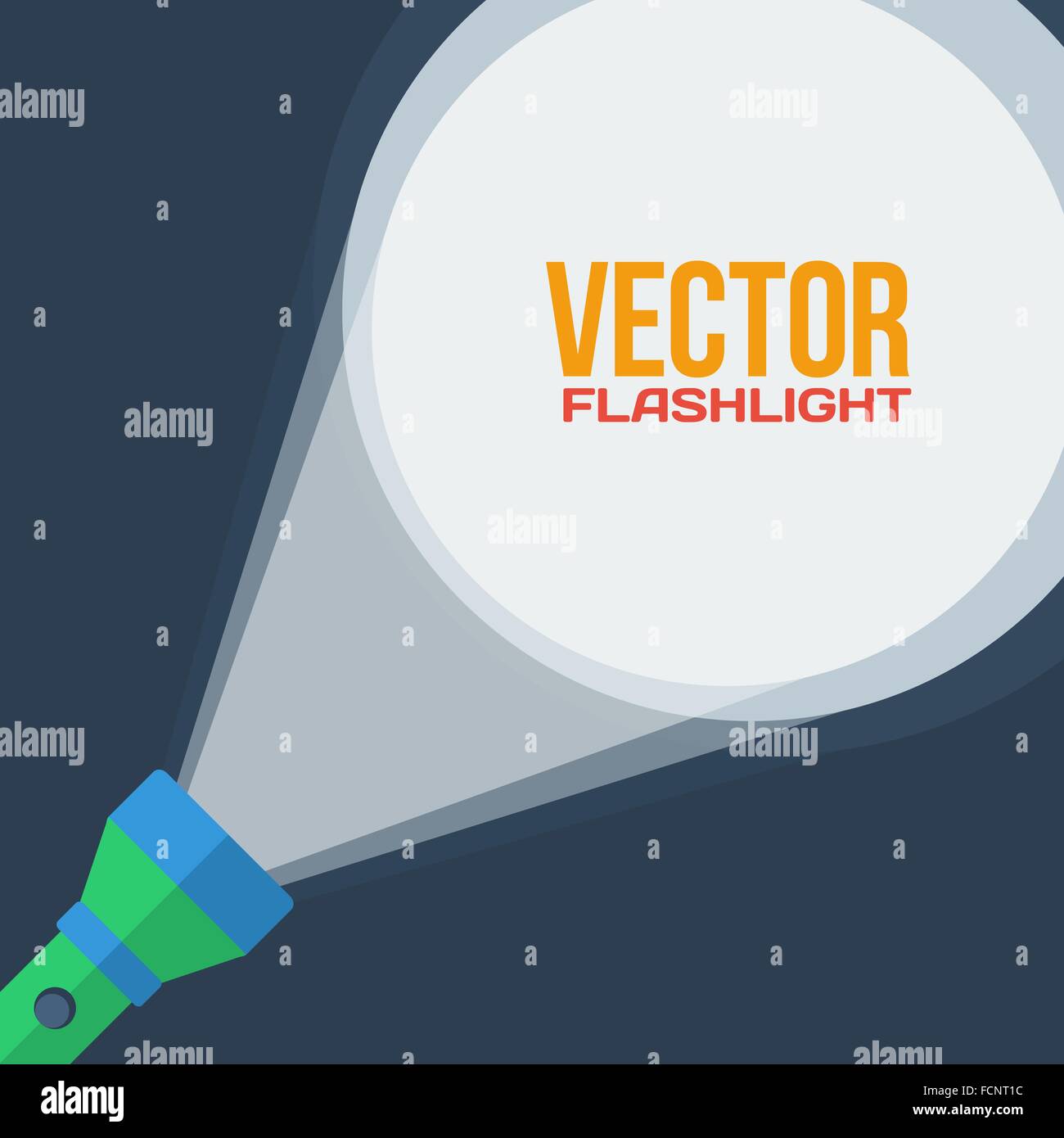 Blue flashlight icon isolated on Stock Vector Images - Alamy