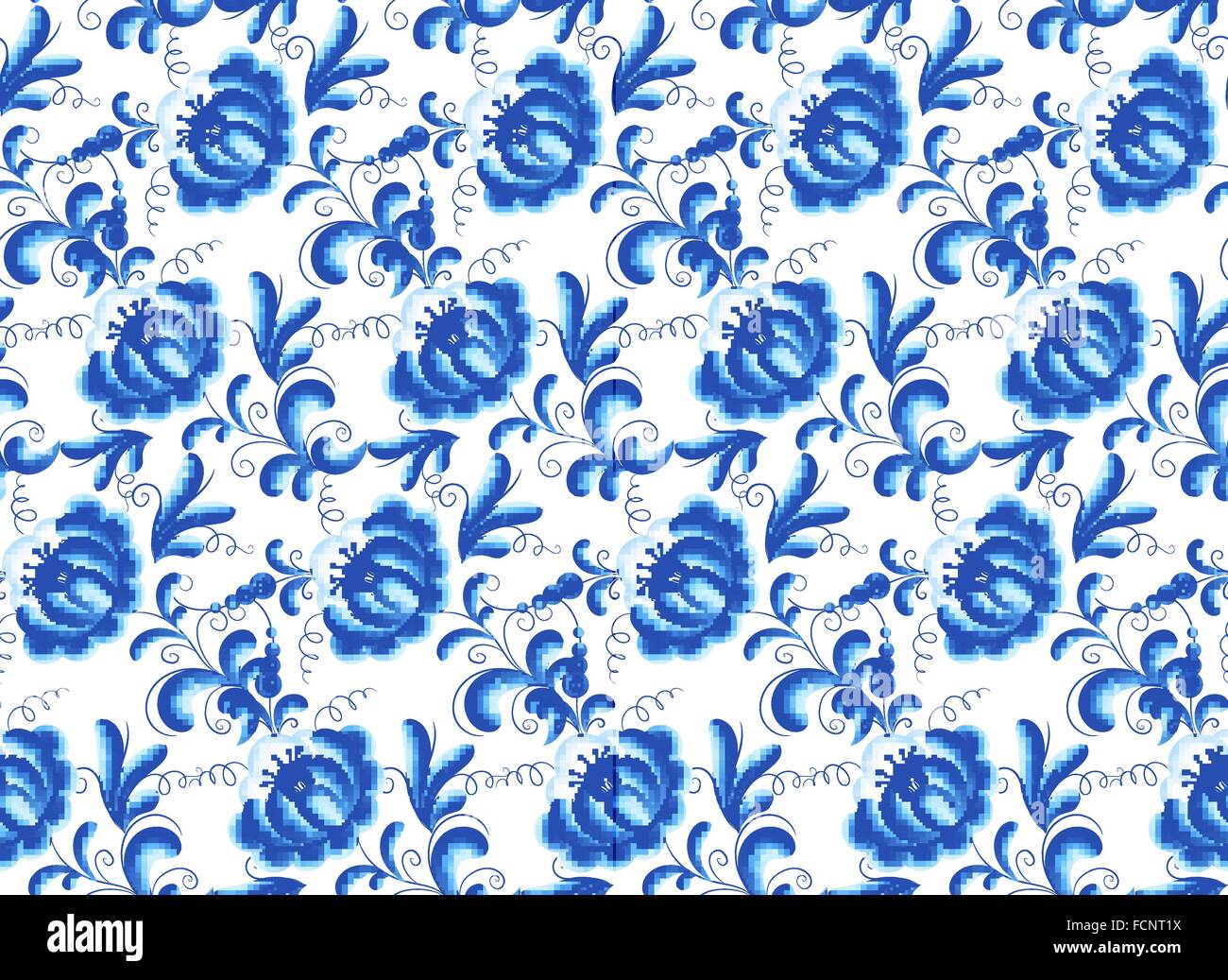 Blue china pattern hi-res stock photography and images - Alamy