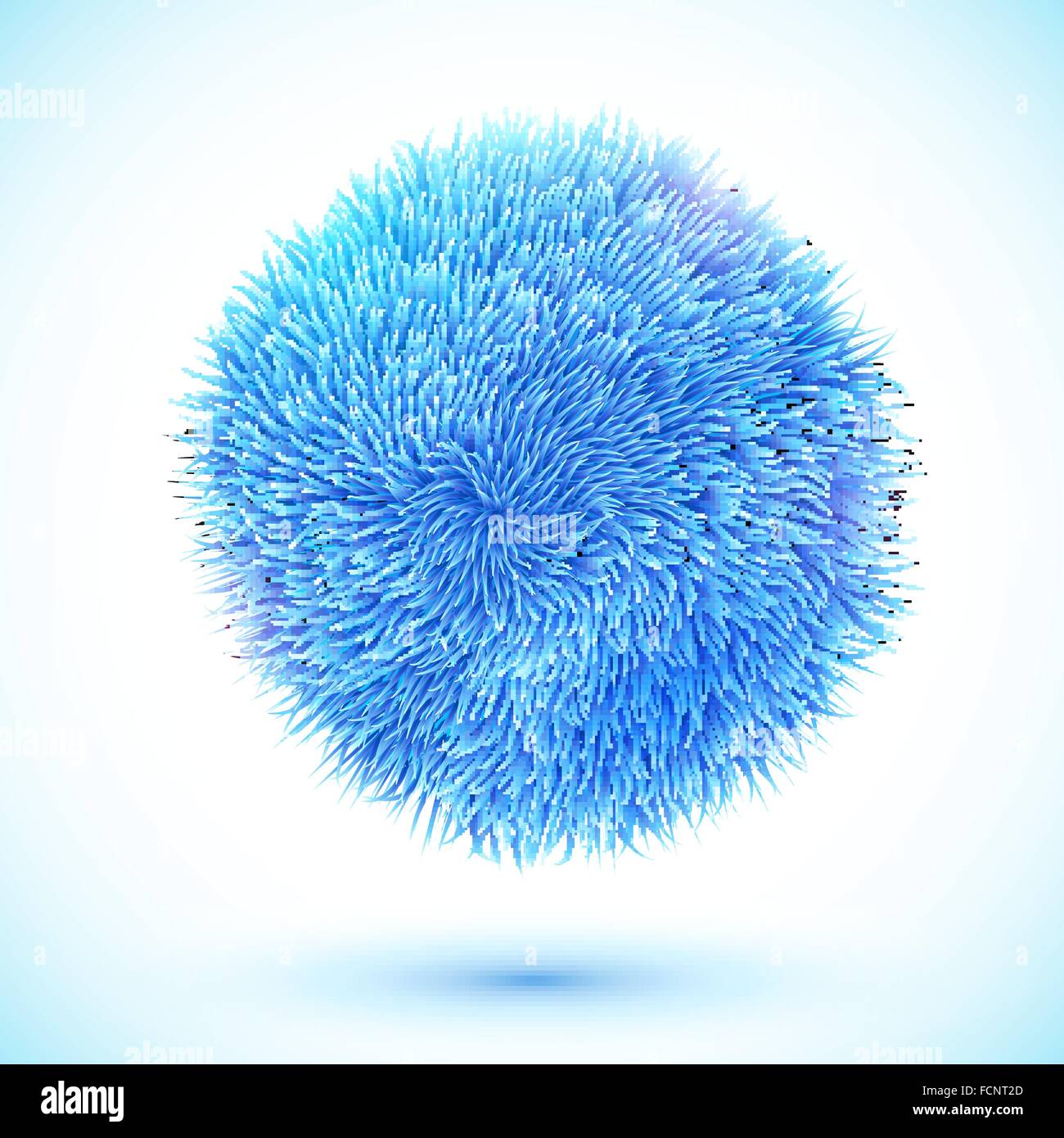Blue fluffy vector ball Stock Vector Image & Art - Alamy