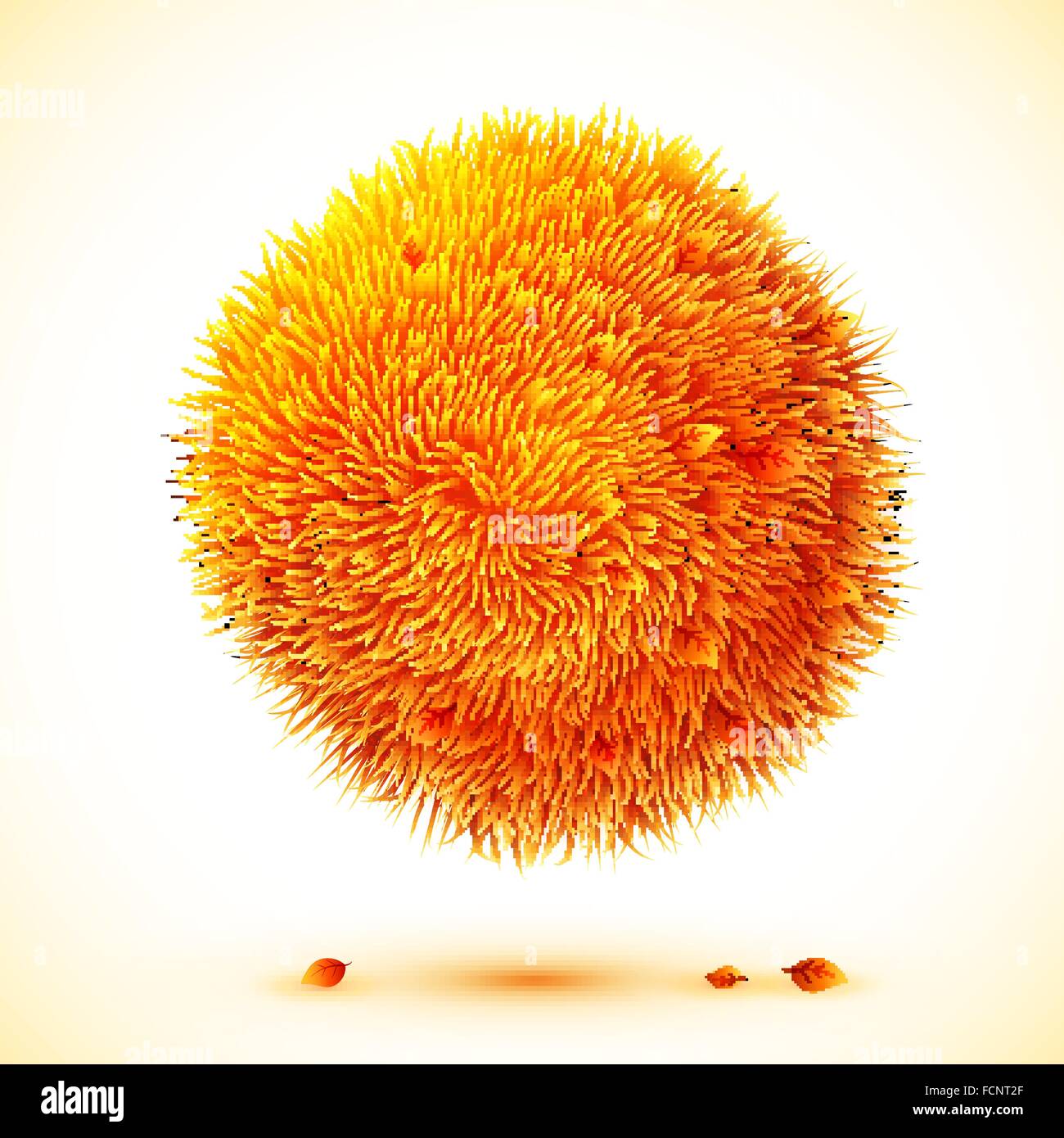 Fluffy red ball Stock Vector Images - Alamy