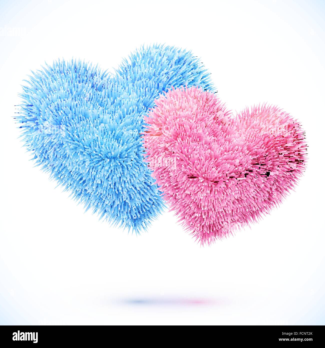 Hearts red white blue Stock Vector Images - Alamy