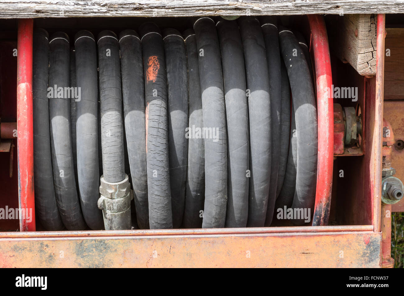 Antique fire hose hi-res stock photography and images - Alamy