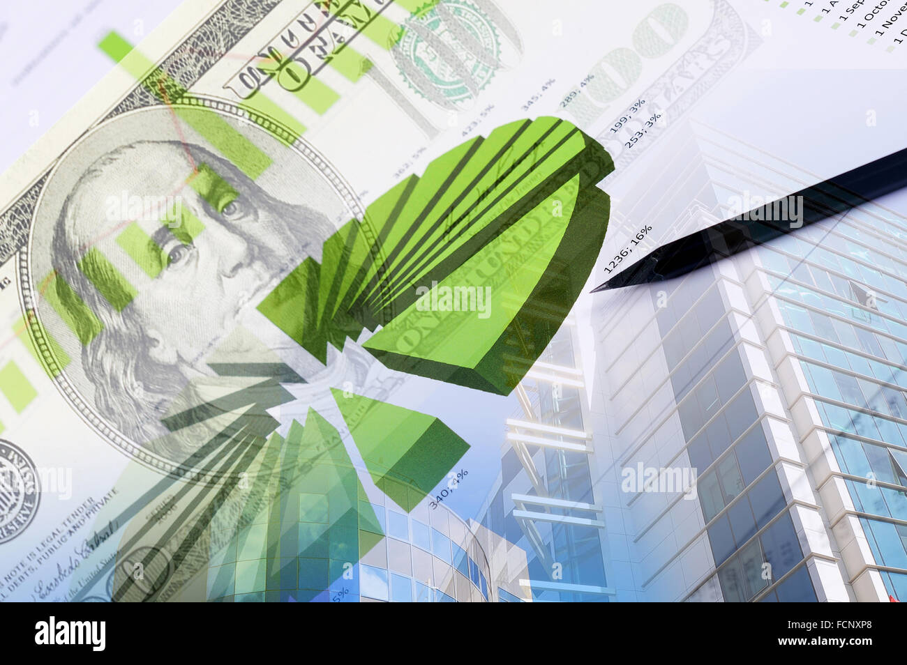 valuable papers, charts and diagrams - a collage Stock Photo - Alamy