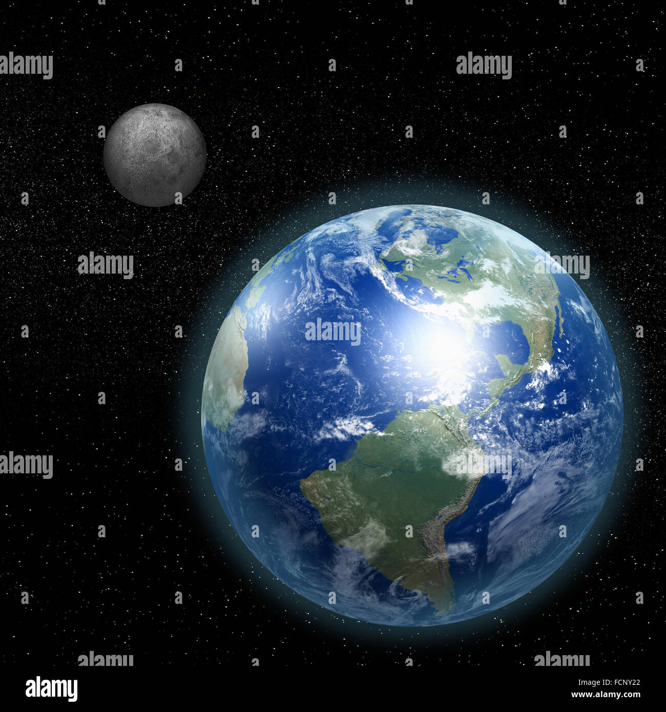 Our home planet in space Stock Photo - Alamy