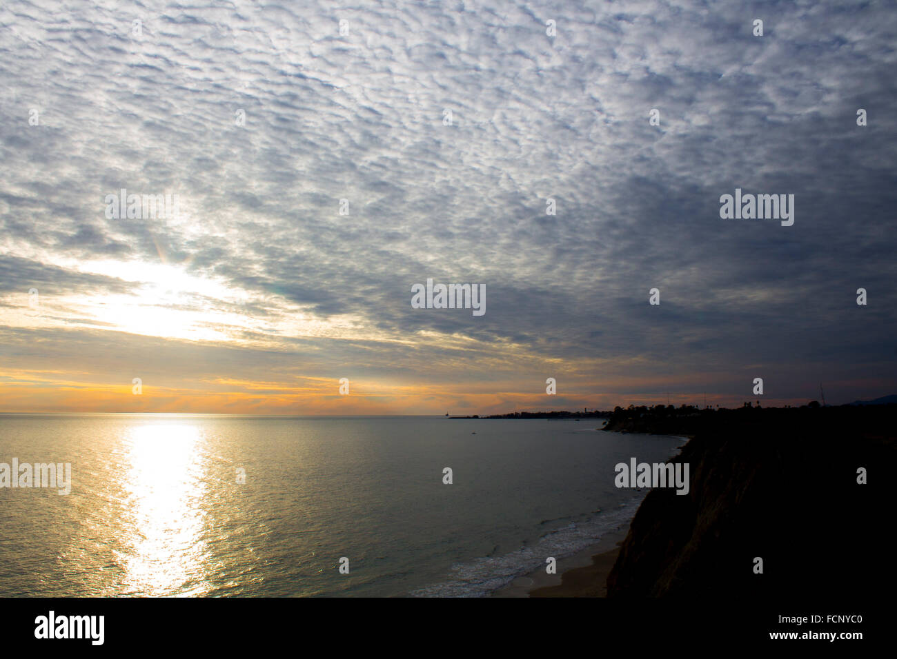 Sunset in Santa Barbara Stock Photo - Alamy