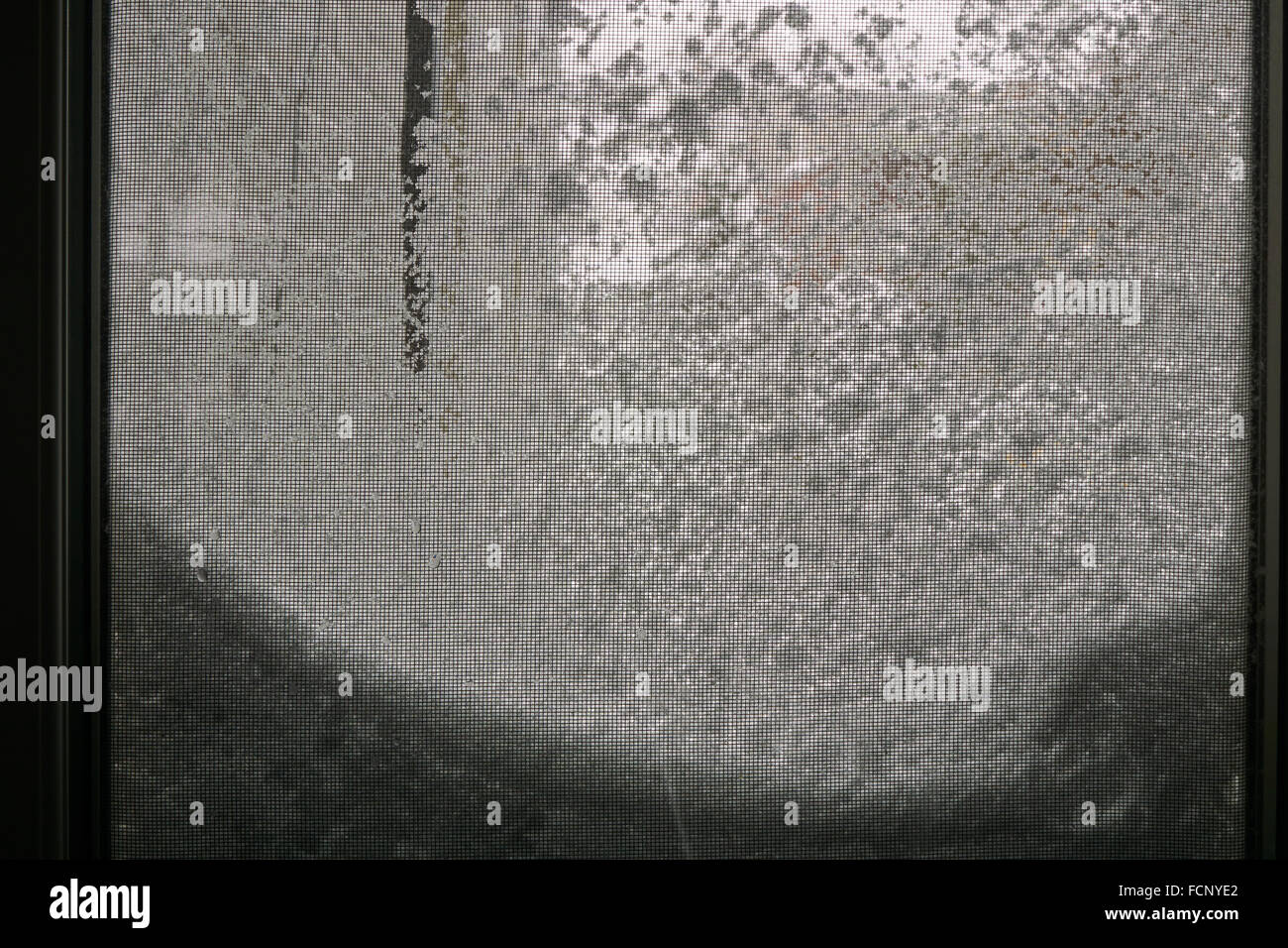 Snow piling up outside a home window, Pennsylvania, USA Stock Photo - Alamy