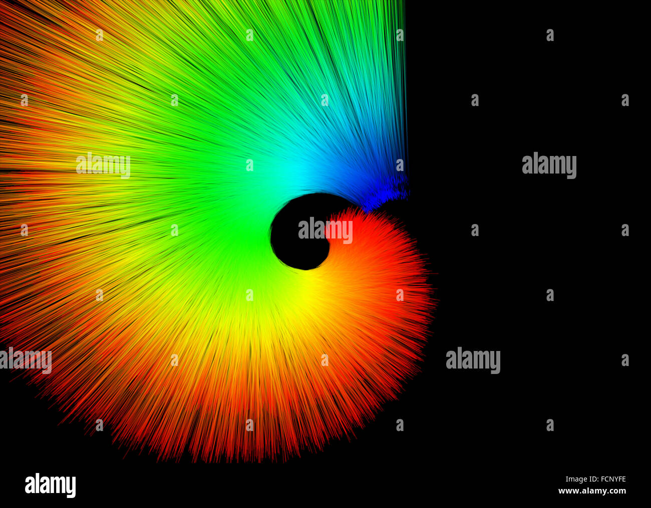 optical fiber with nice color isolated with black Stock Photo - Alamy