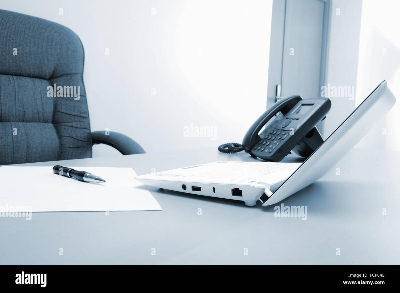 Workplace business person in the office. Phone and computer Stock Photo ...