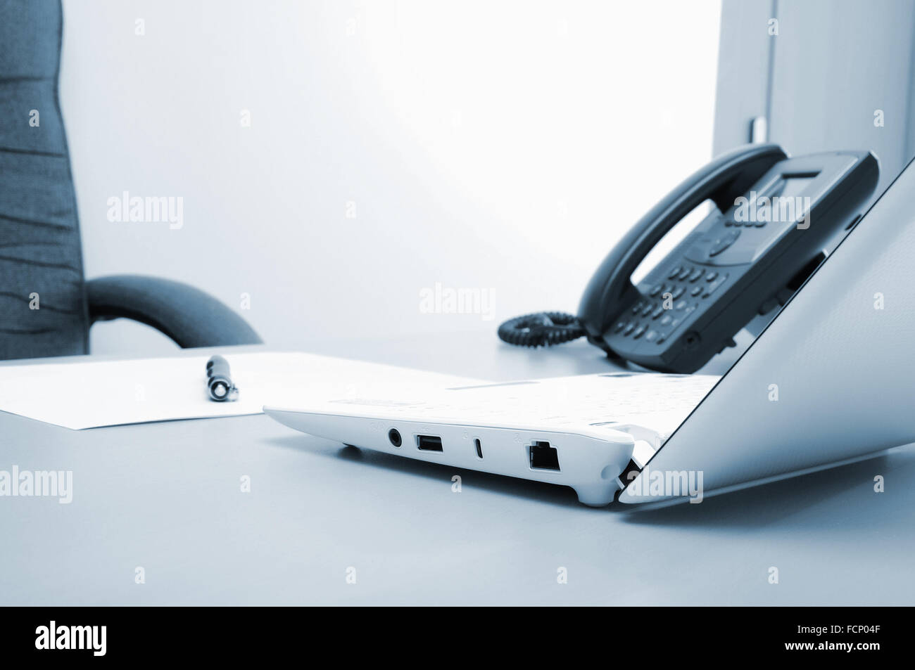 Workplace business person in the office. Phone and computer Stock Photo ...