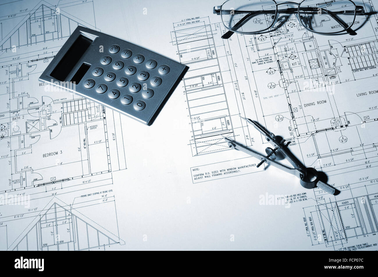 drawings of building homes and Tools Stock Photo - Alamy