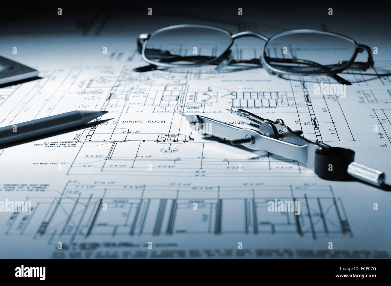 drawings of building homes and Tools Stock Photo - Alamy