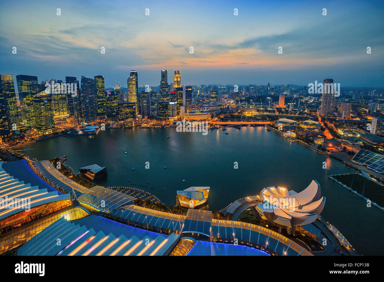 Singapore view marina bay hi-res stock photography and images - Alamy