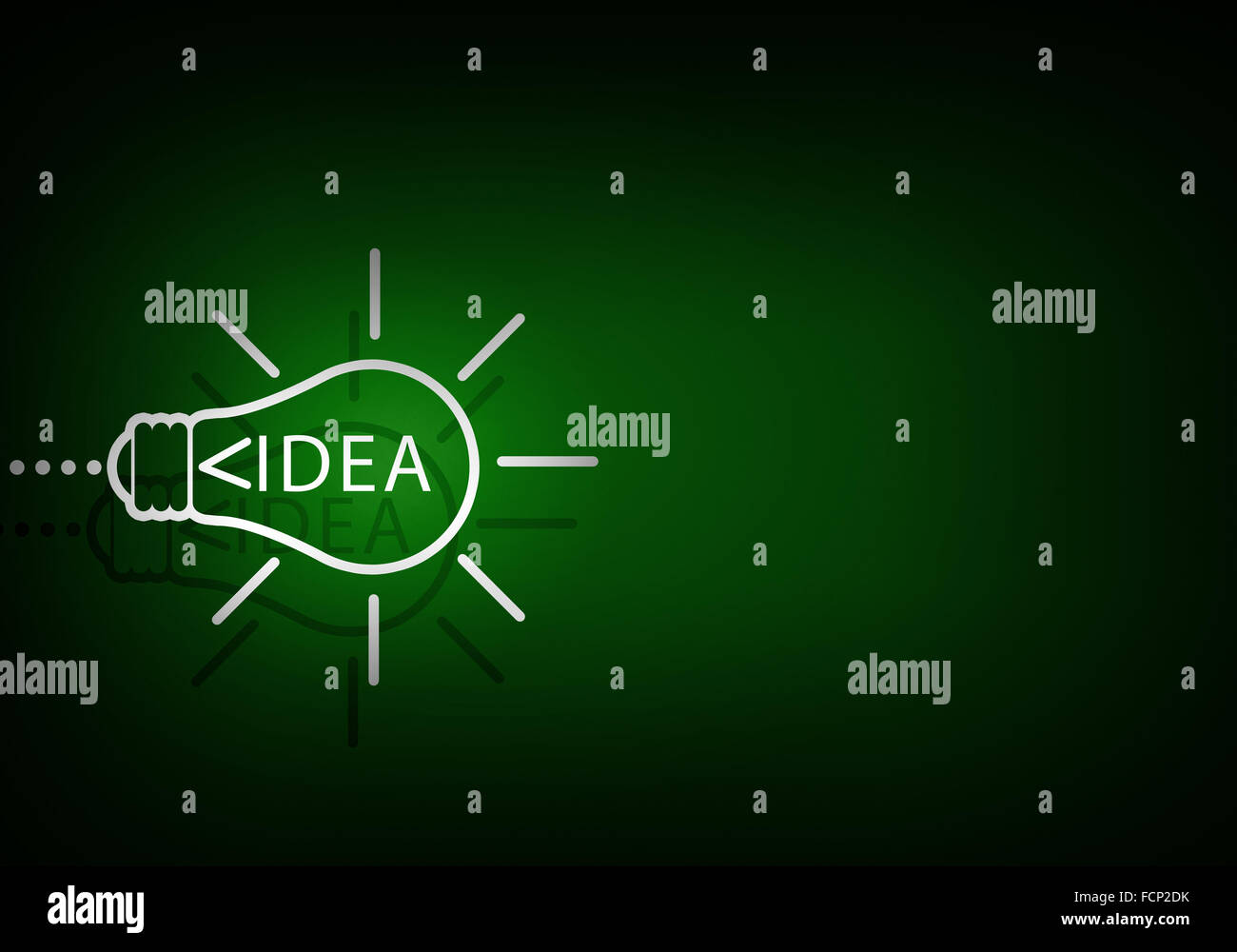Concept of idea with light bulb on color background Stock Photo - Alamy