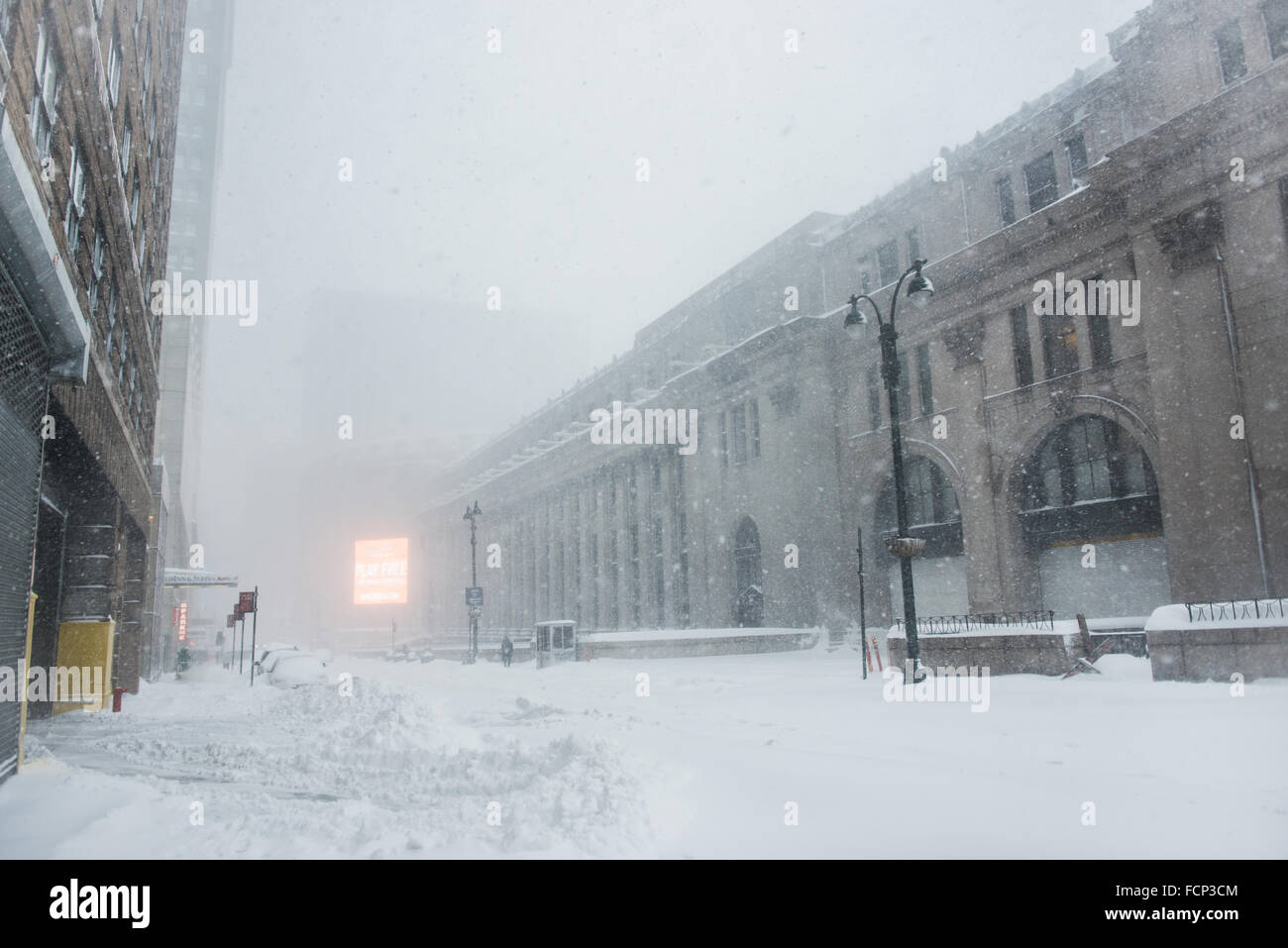 New York, USA. 23rd Jan, 2016. Scene from Midtown Manhattan, New York ...