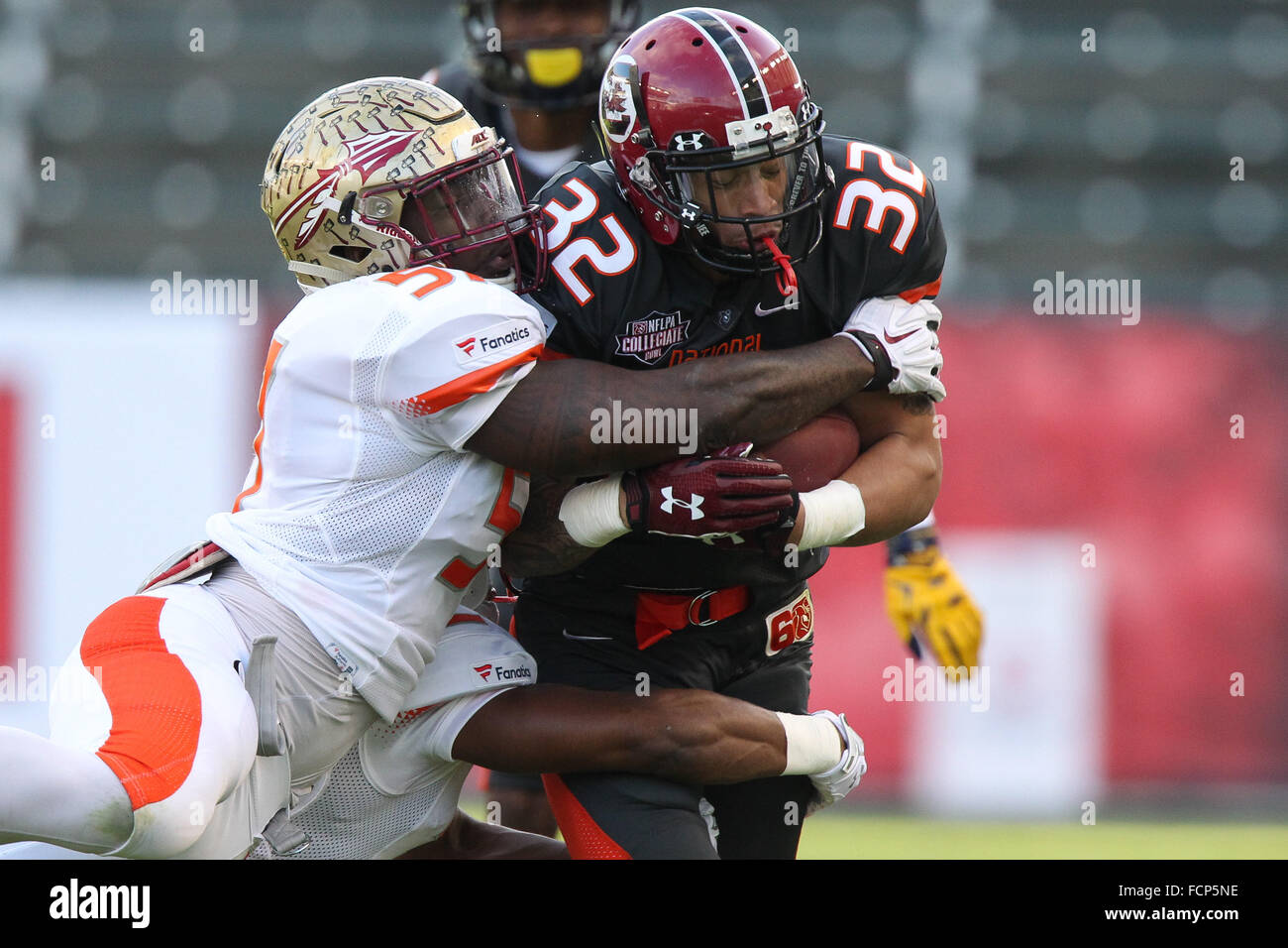 Carson, CA. 23rd Jan, 2016. National team running back Brandon Wilds ...