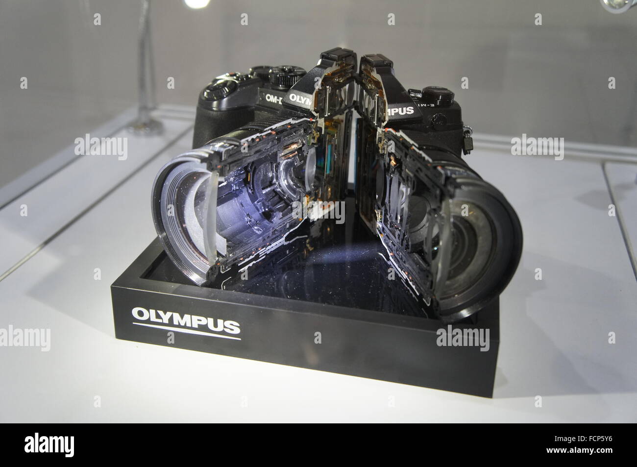DSLR camera cut in half Stock Photo - Alamy