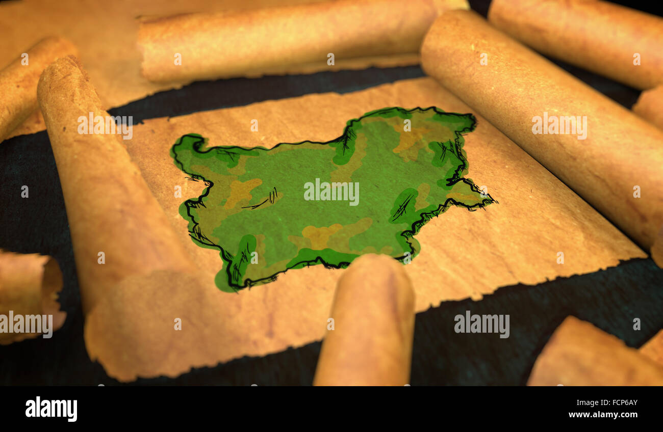 Vintage bulgaria map hi-res stock photography and images - Alamy