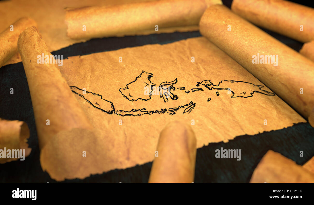 Map of indonesia hi-res stock photography and images - Alamy