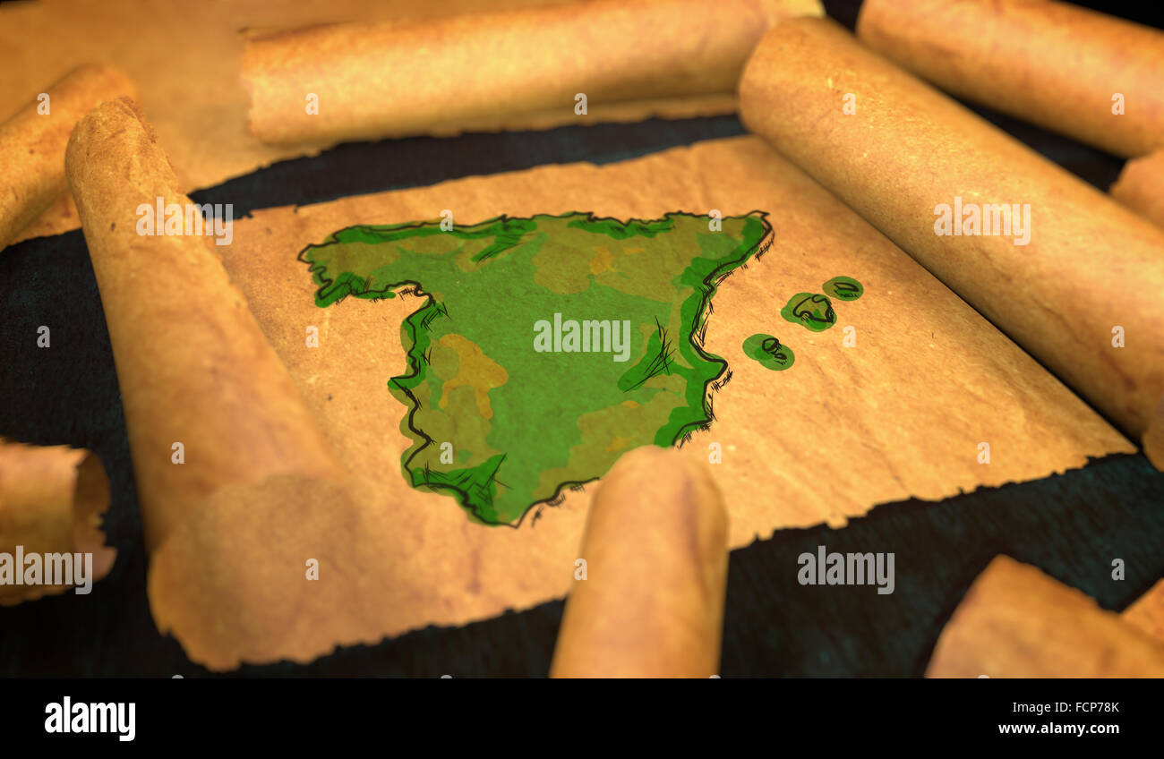 Ancient spain map hi-res stock photography and images - Alamy