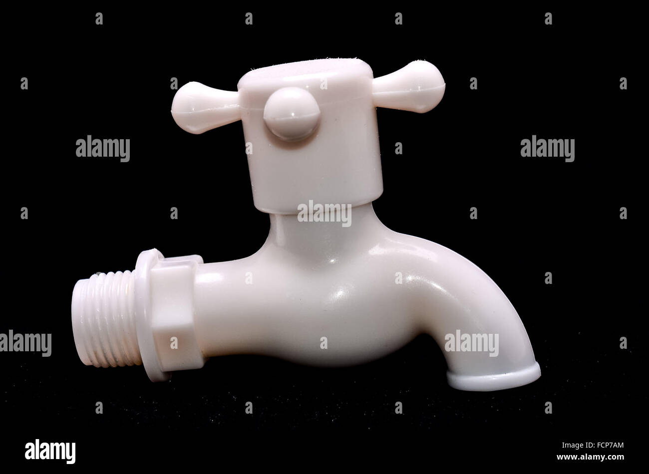 PVC Plastic Water Faucet Stock Photo - Alamy