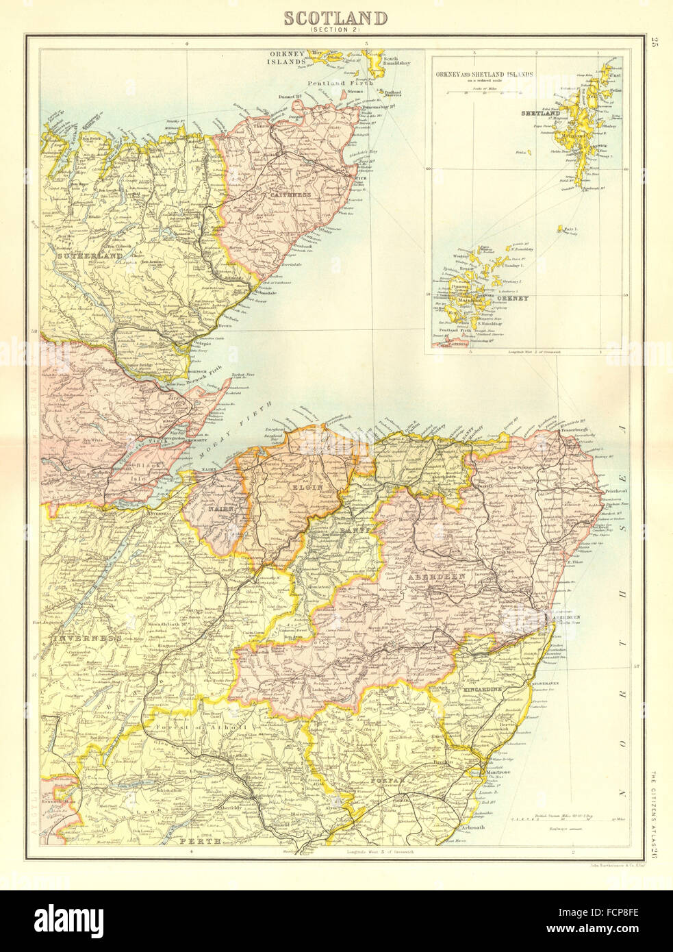 Map of moray firth hi-res stock photography and images - Alamy