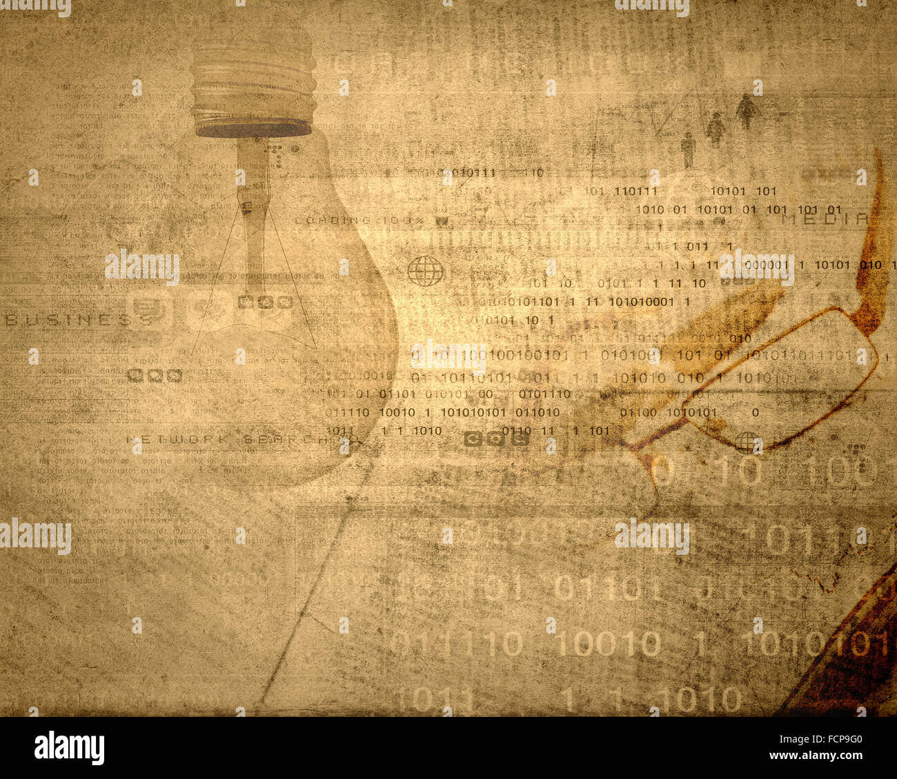 Background old styled image with business concept Stock Photo - Alamy