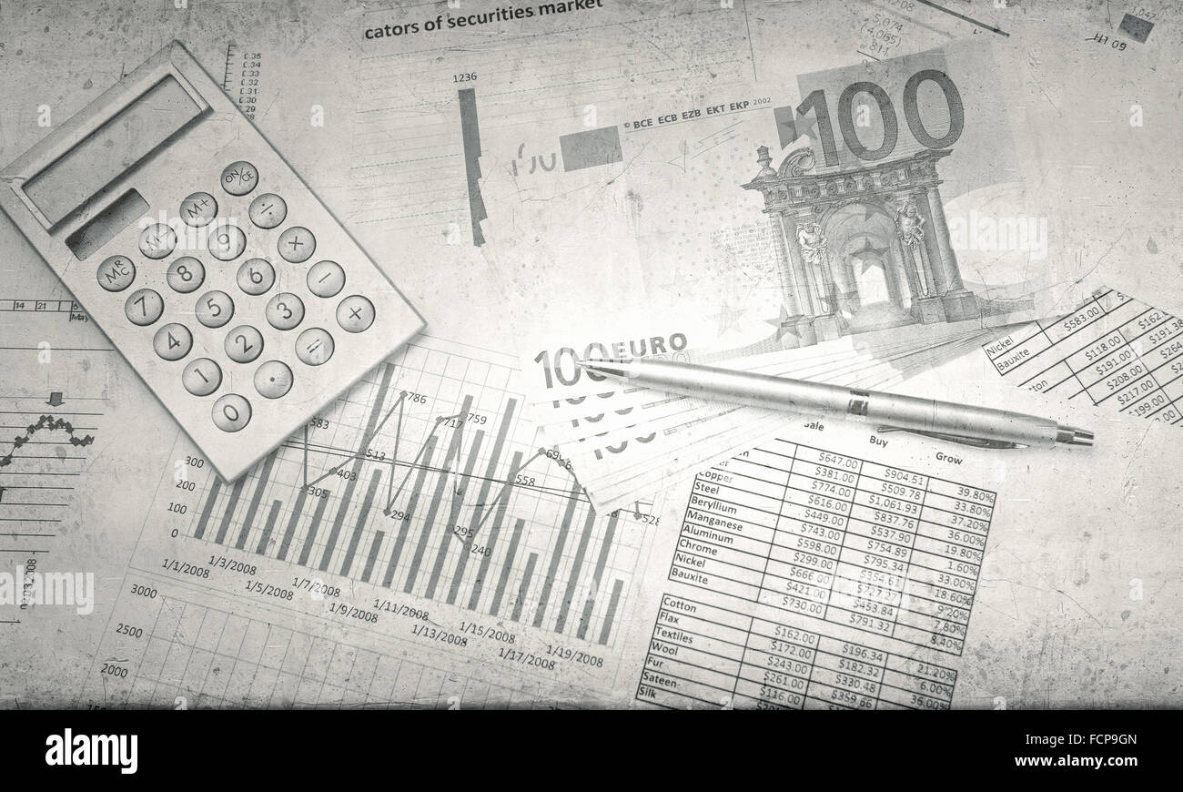 Background old styled image with business concept Stock Photo - Alamy