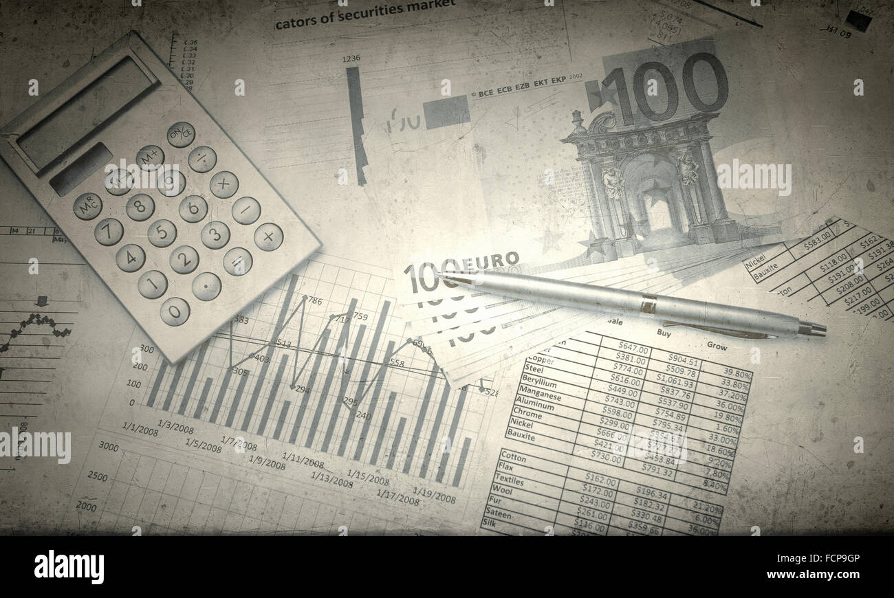 Background old styled image with business concept Stock Photo - Alamy