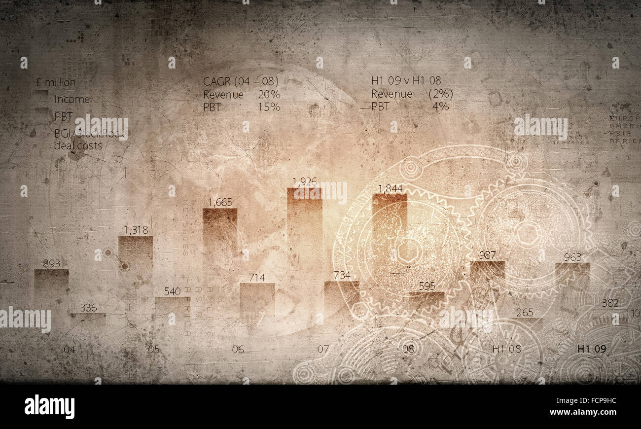 Background old styled image with business concept Stock Photo - Alamy