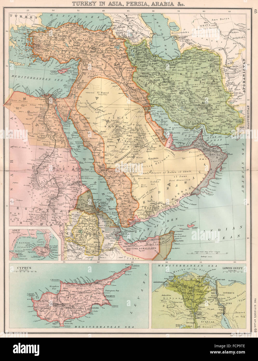 Map of egypt and turkey hi-res stock photography and images - Alamy