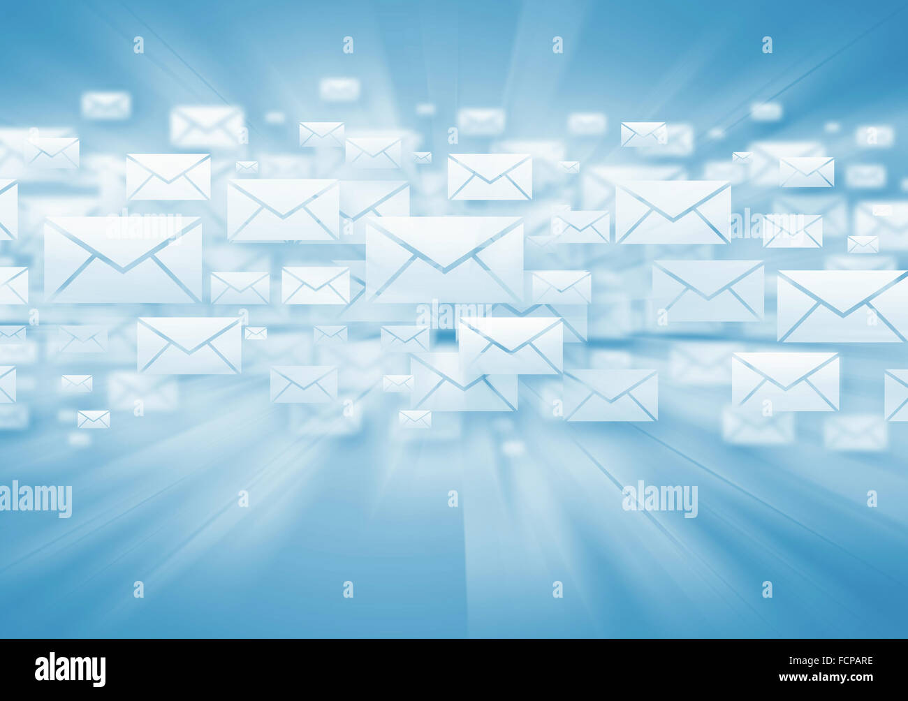 Business email on blue hi-res stock photography and images - Alamy
