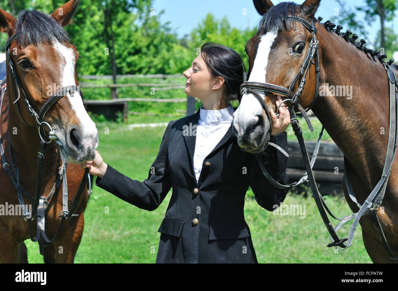 Young horsewoman hi-res stock photography and images - Alamy