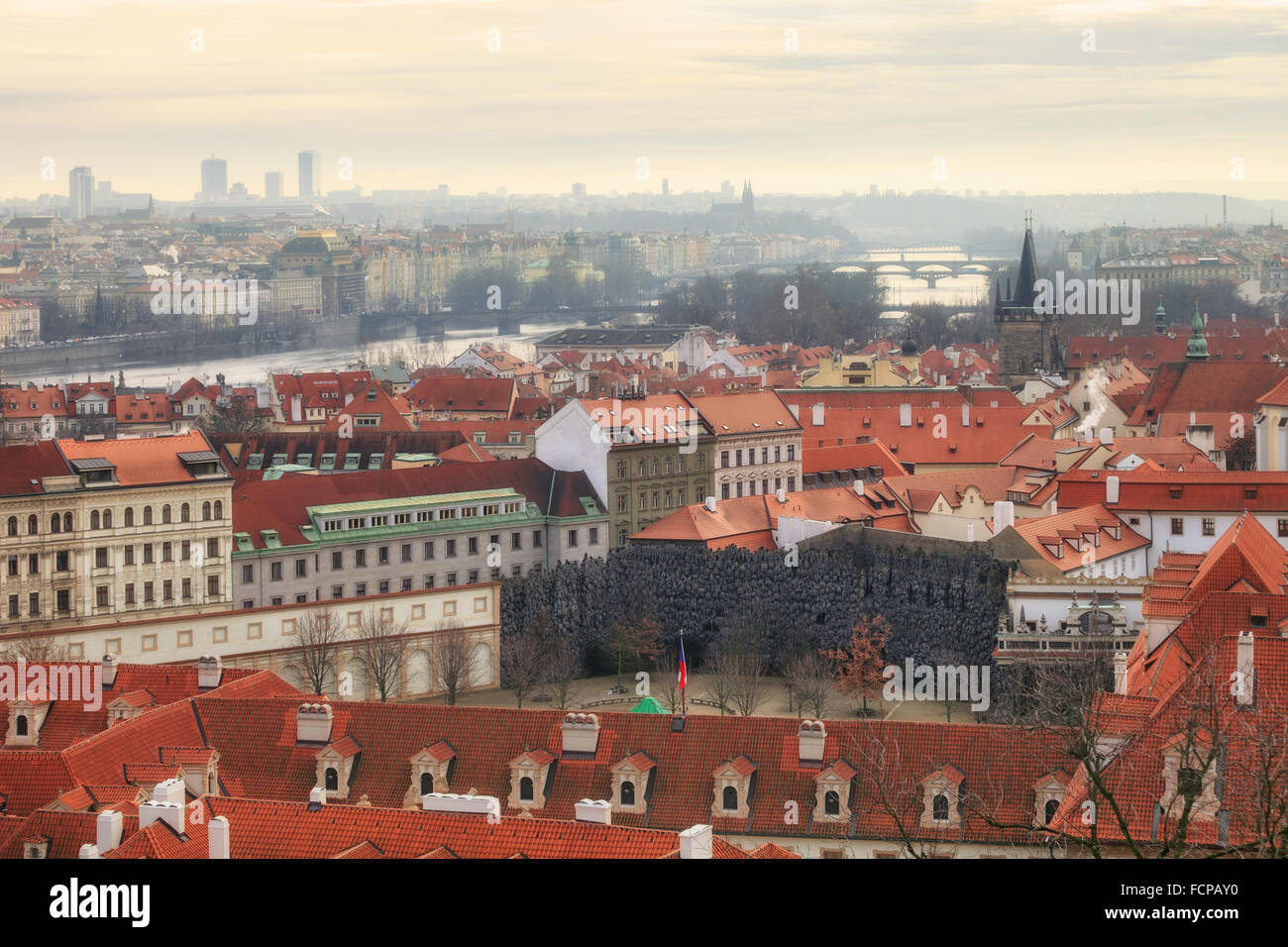 Prague castle viewpoint hi-res stock photography and images - Alamy