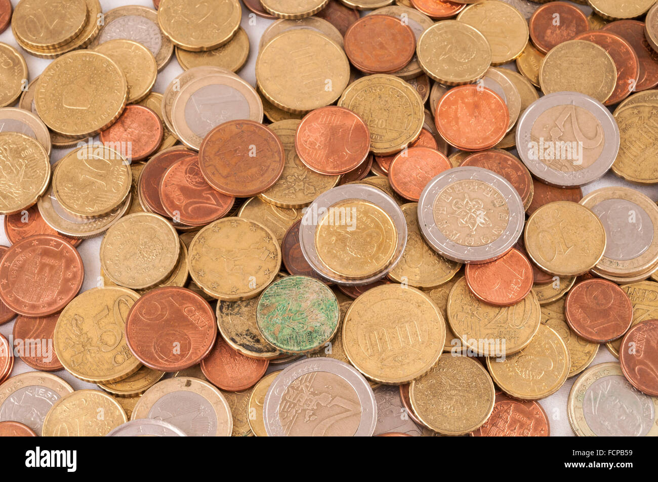 European Euro Currency Texture Stock Photo - Alamy