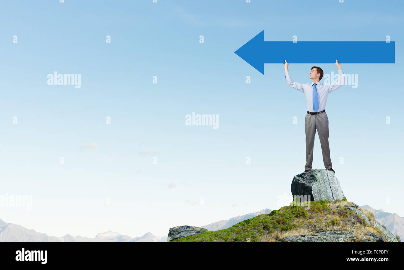 Arrow at business man hi-res stock photography and images - Alamy