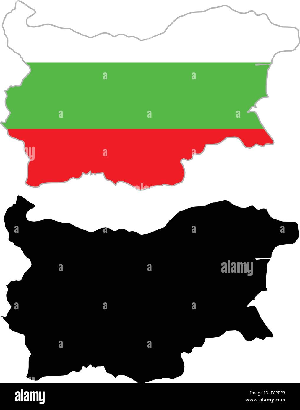 Bulgaria flag map hi-res stock photography and images - Alamy