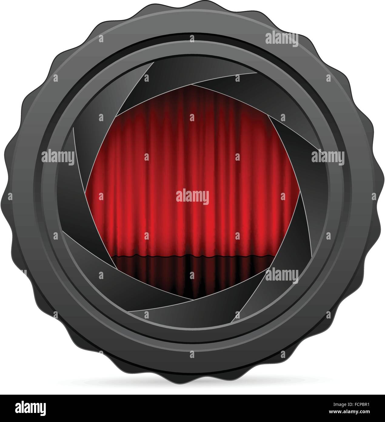 Camera shutter curtain Stock Vector Images - Alamy