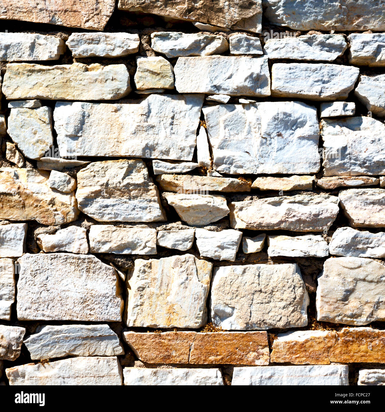 step brick in greece old wall and texture material the background Stock ...