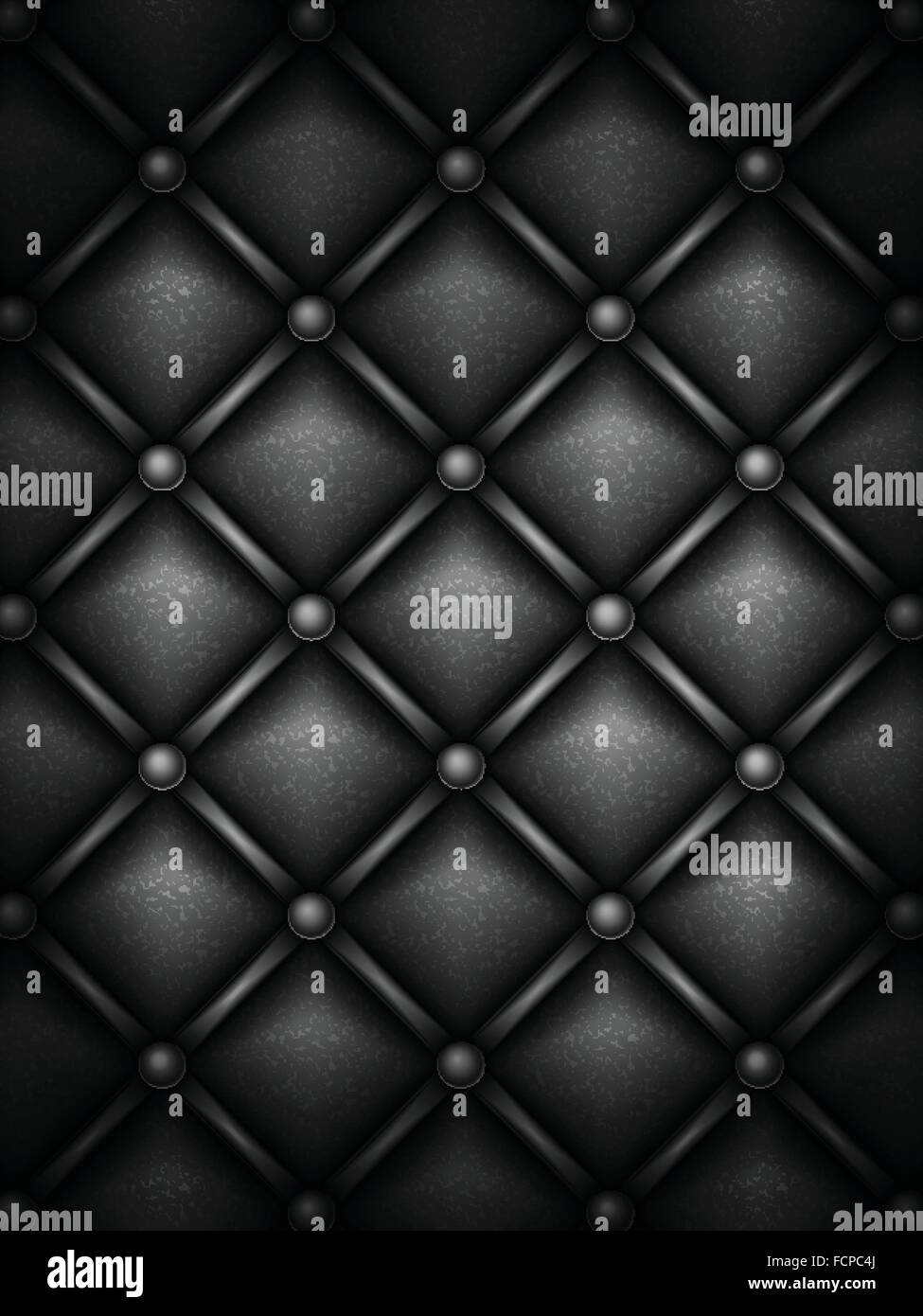 Leather textured background with buttons. Vector illustration Stock ...