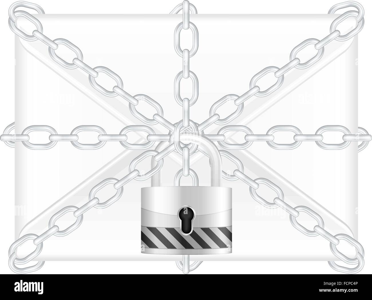 Locked with chain Stock Vector Images - Alamy